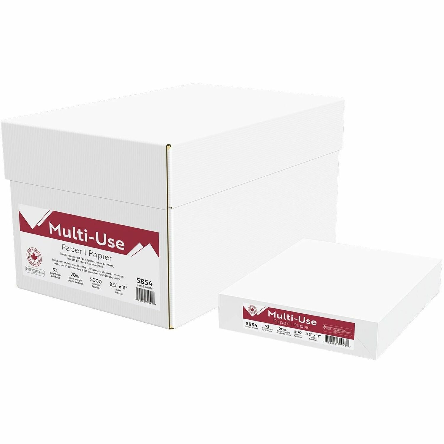 Multi-Use Copy Paper - White - 5,000 Sheets/Case – Office Experts ...