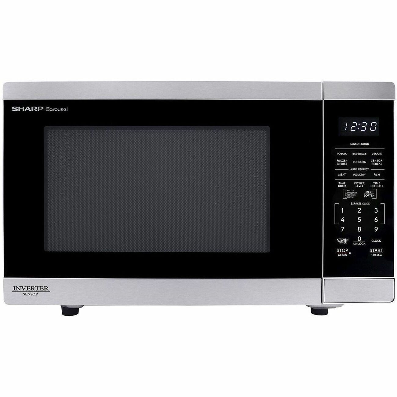 MICROWAVE-SHARP 1.4 CU.FT. 1100 WATTS, STAINLESS STEEL – Office Experts ...